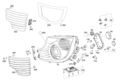 Mercedes Orijinal - A9618205139 Aydınlatma Ünitesi - Merkez Motorlu ...